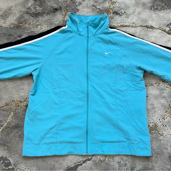 Nike | Jackets & Coats | Vintage Nike Y2k Vivid Skyblue Track Jacket ...